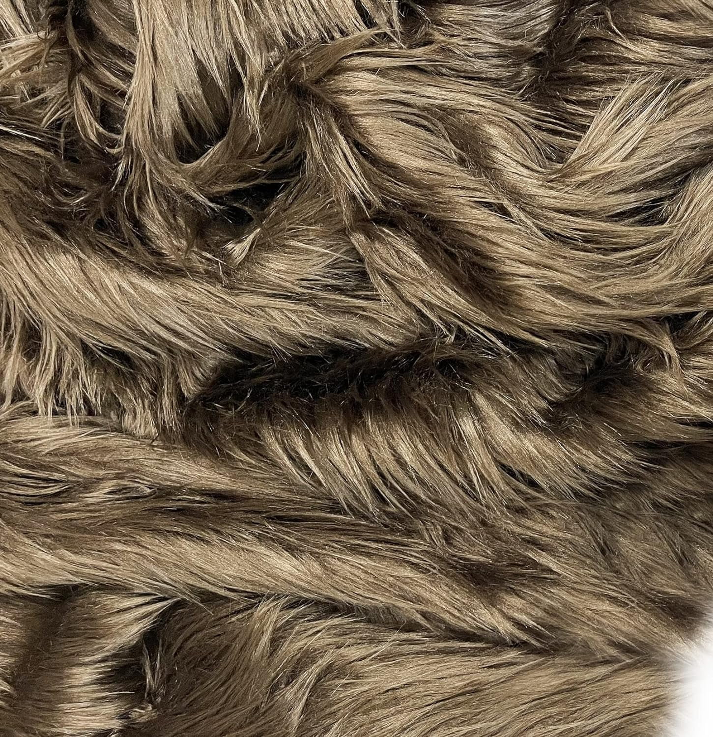 EOVEA - Mohair Shaggy Faux Fur Fabric, Chocolate, 4 Yards - Walmart.com