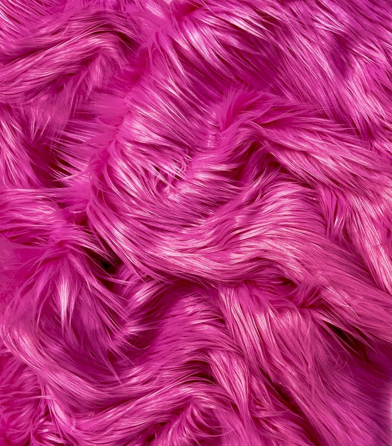 EOVEA - Mohair Shaggy Faux Fur Fabric, Fuchsia, 4 Yards - Walmart.com