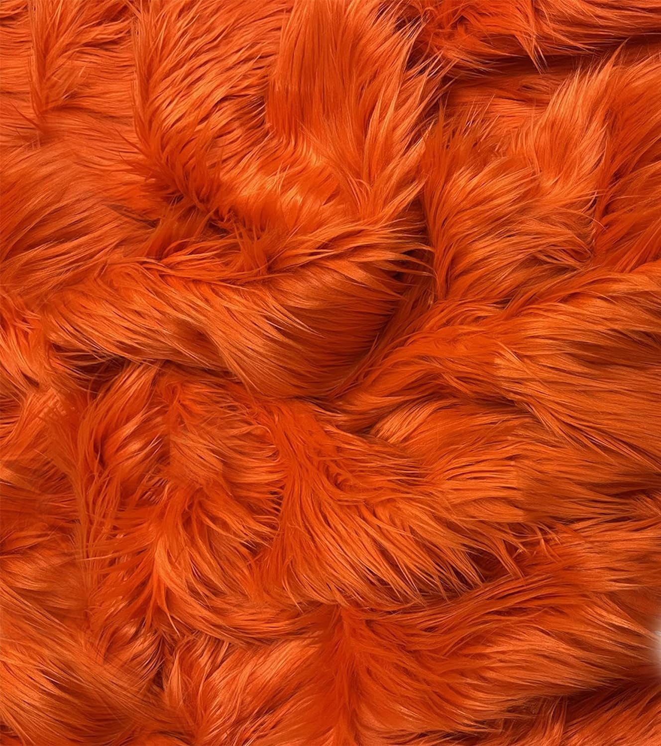 EOVEA - Mohair Shaggy Faux Fur Fabric, Orange, 3 Yards - Walmart.com
