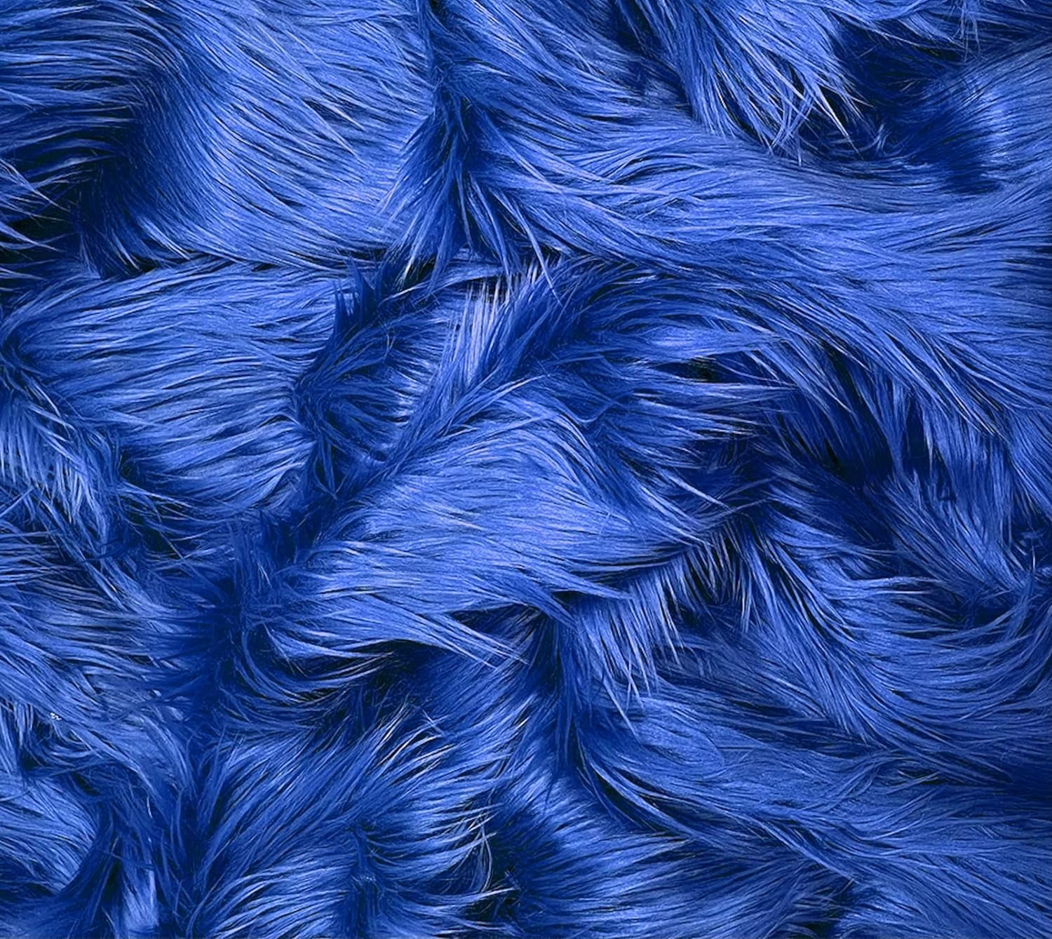 EOVEA - Mohair Shaggy Faux Fur Fabric, Royal Blue, 3 Yards - Walmart.com