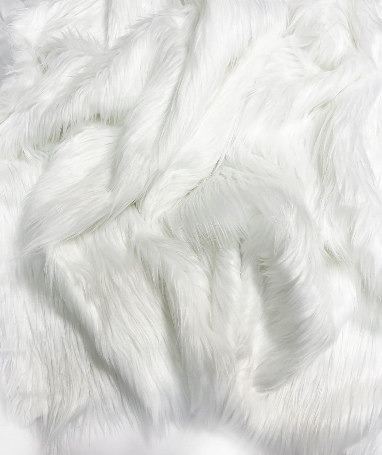 EOVEA - Mohair Shaggy Faux Fur Fabric, White, 3 Yards - Walmart.com