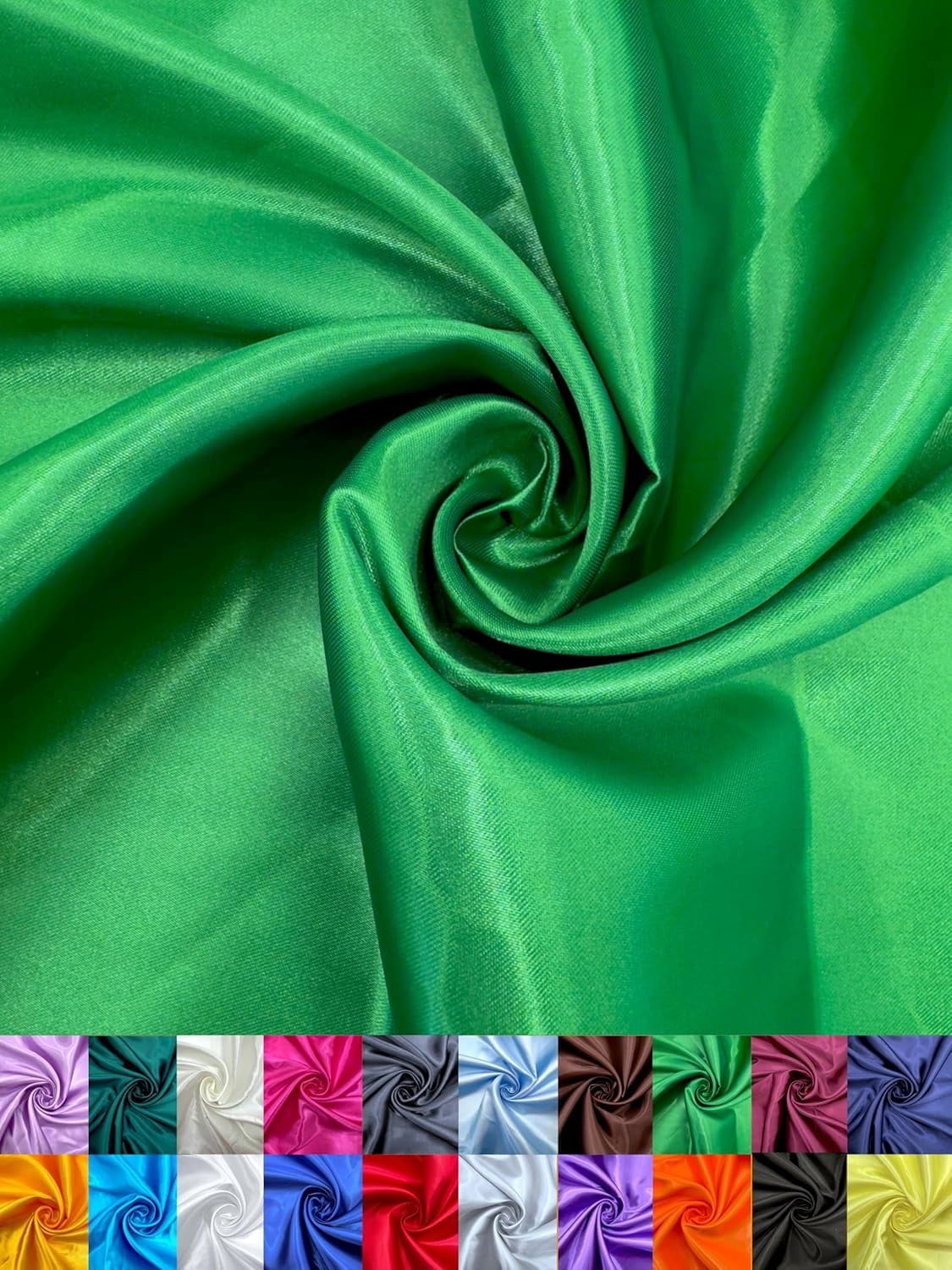 EOVEA - Satin Fabric by the Yard - 60" Wide Smooth Shiny Satin Fabric ...