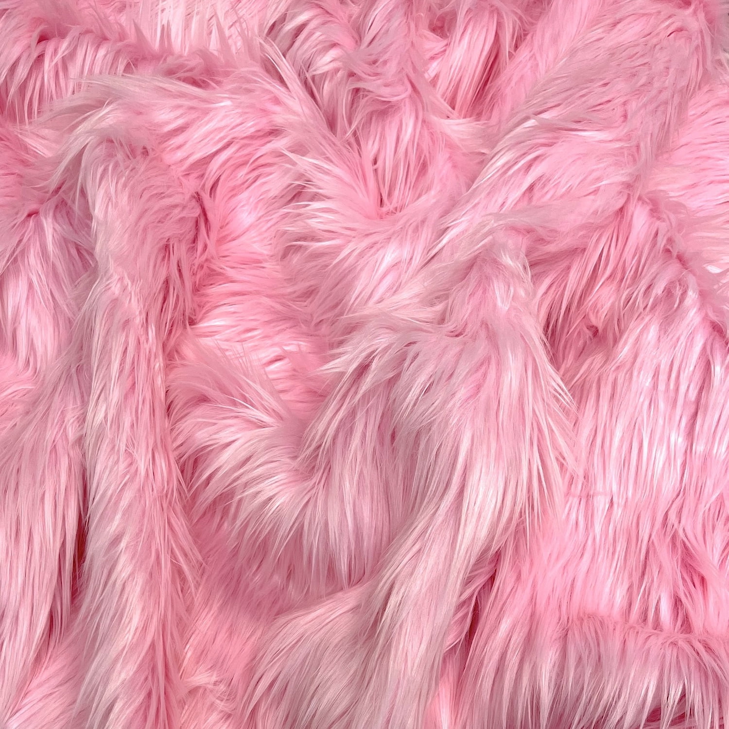 EOVEA Shaggy Faux Fur Fabric by The Yard - 36" X 60" Inch - Long Pile ...