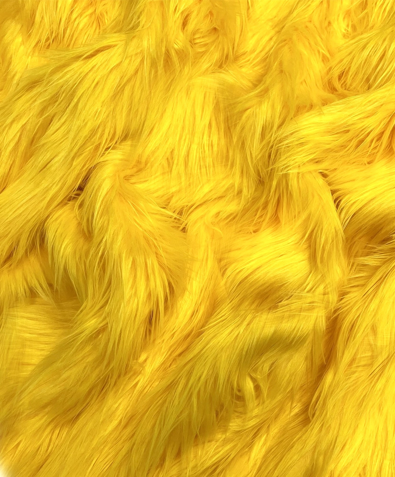 EOVEA Shaggy Faux Fur Fabric by The Yard - 18" X 60" Inch - Long Pile ...
