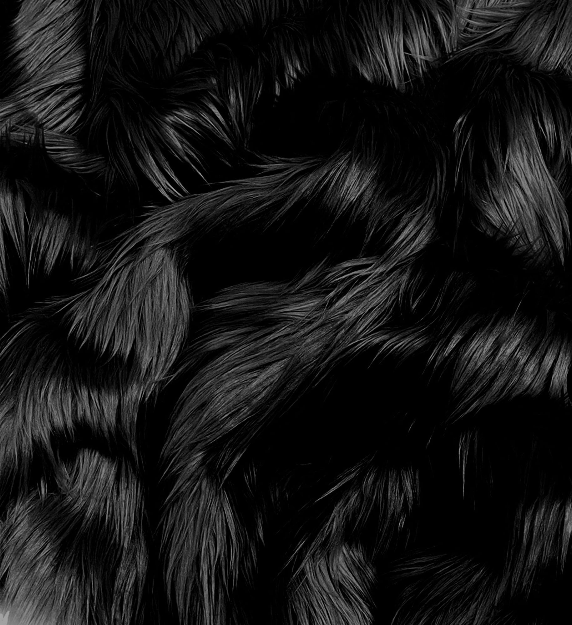 EOVEA Shaggy Faux Fur Fabric by The Yard - 36" X 60" Inch - Long Pile ...