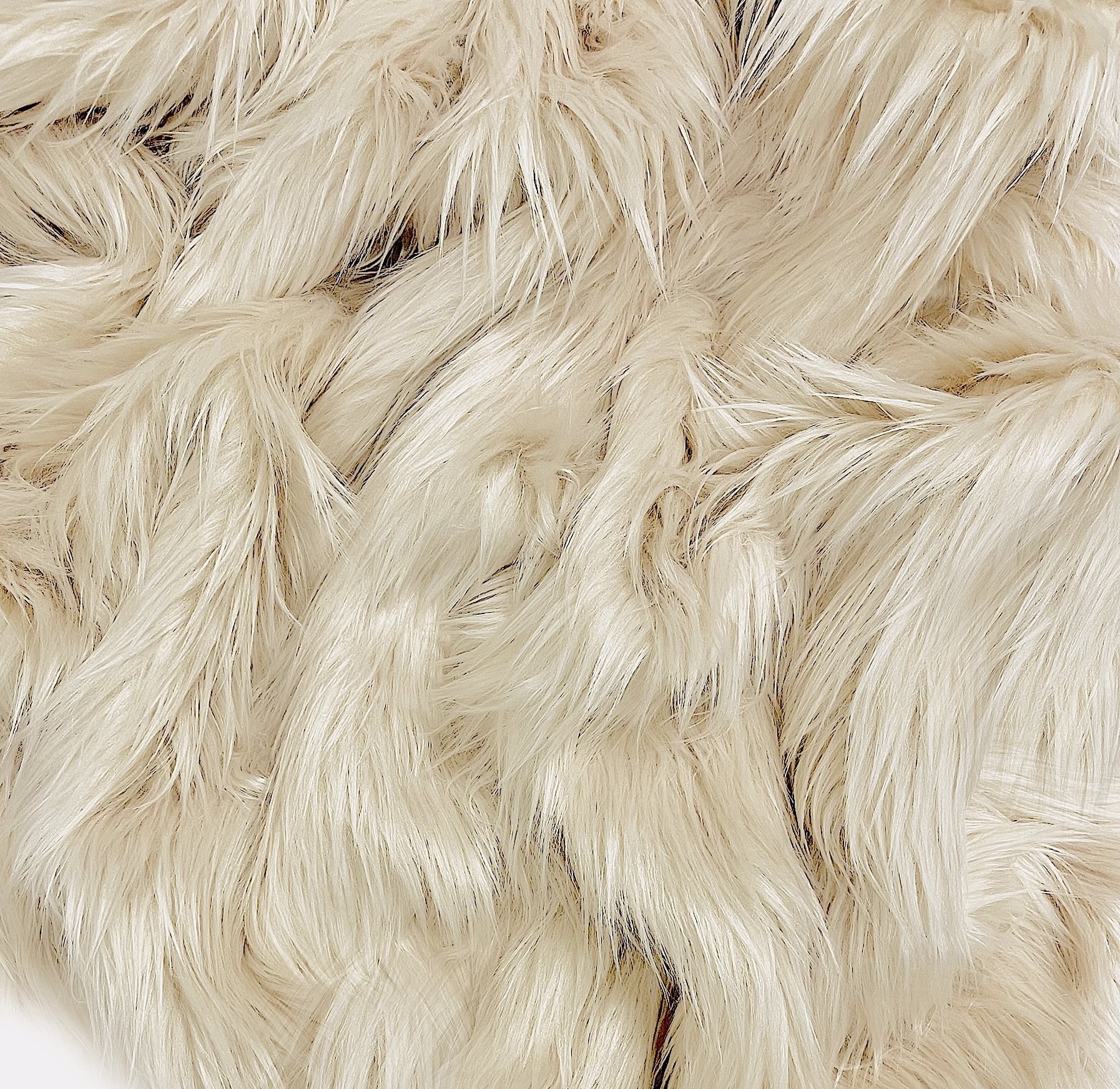 EOVEA Shaggy Faux Fur Fabric by The Yard - 36" X 60" Inch - Long Pile ...