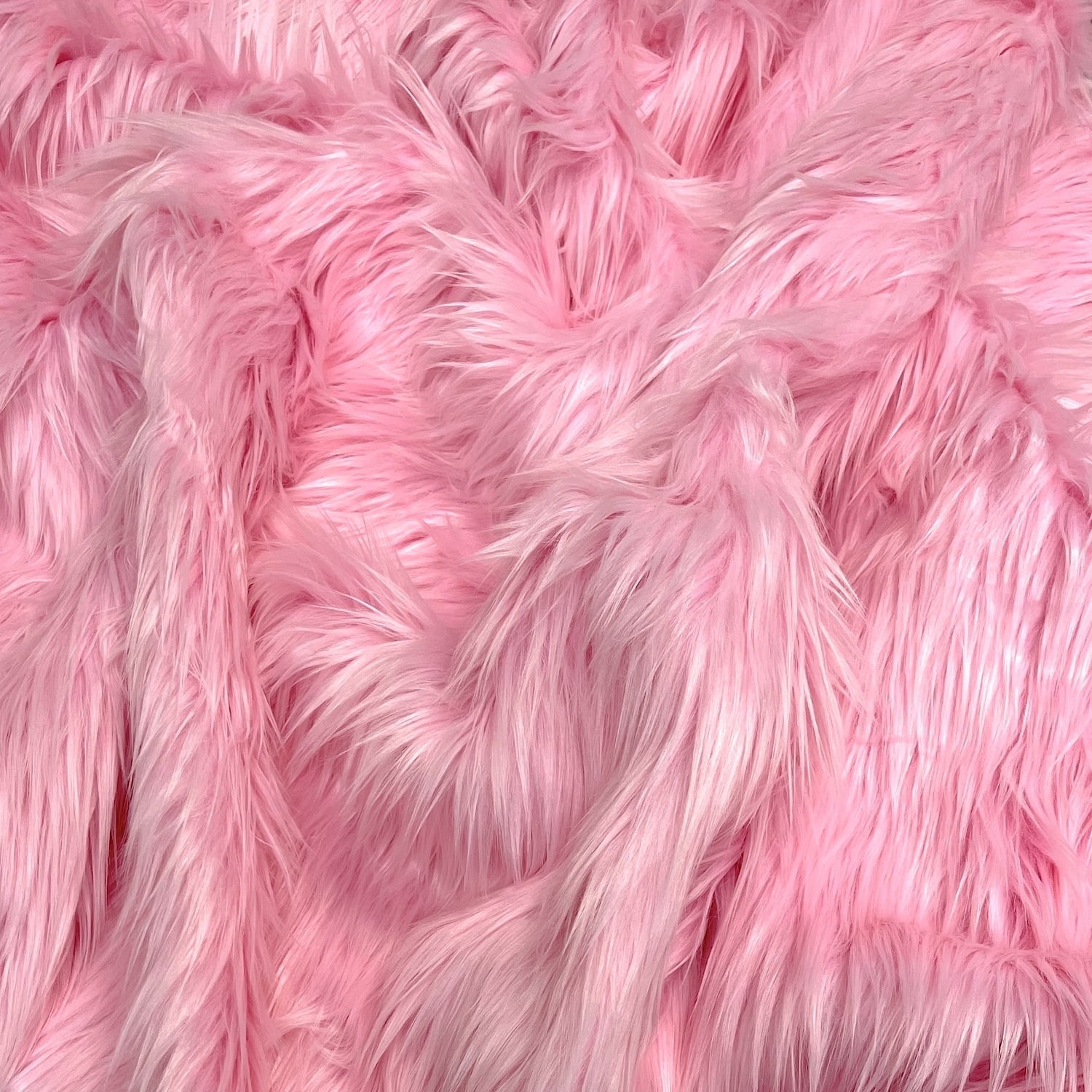 EOVEA Shaggy Faux Fur Fabric by The Yard - 36" X 60" Inch - Long Pile ...