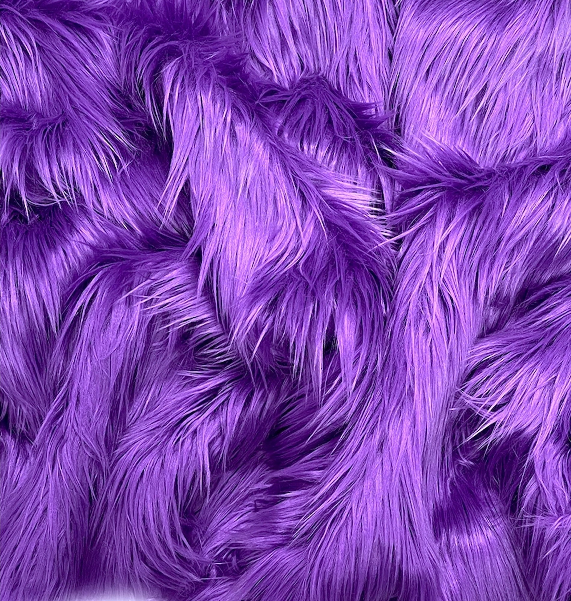 EOVEA Shaggy Faux Fur Fabric by The Yard - 360" X 60" Inch - Long Pile ...