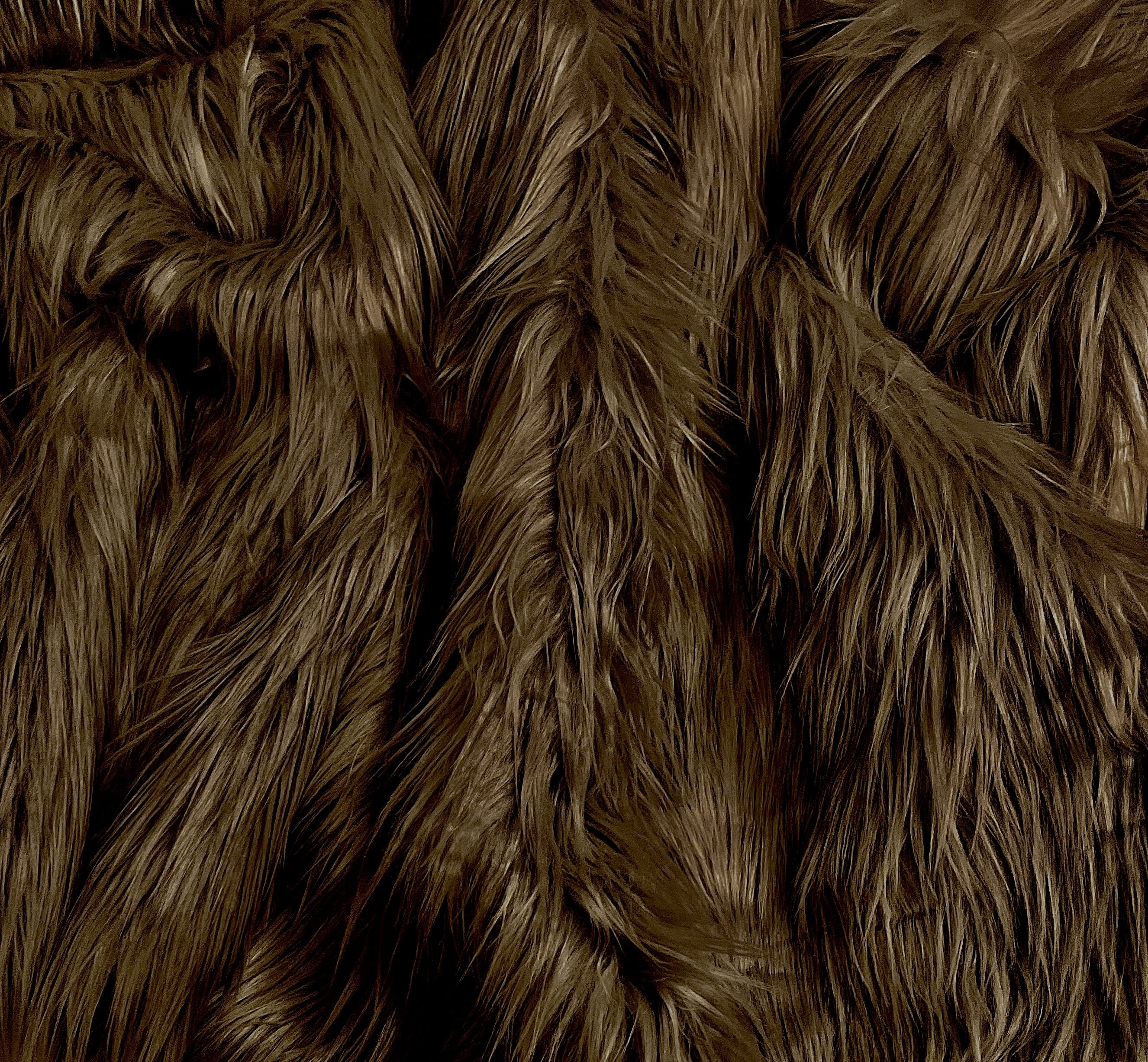 EOVEA Shaggy Faux Fur Fabric by The Yard - 360" X 60" Inch - Long Pile ...