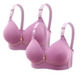 EOYWHK 34C Bras for Women No Underwire Wireless Full Coverage Push Up V ...