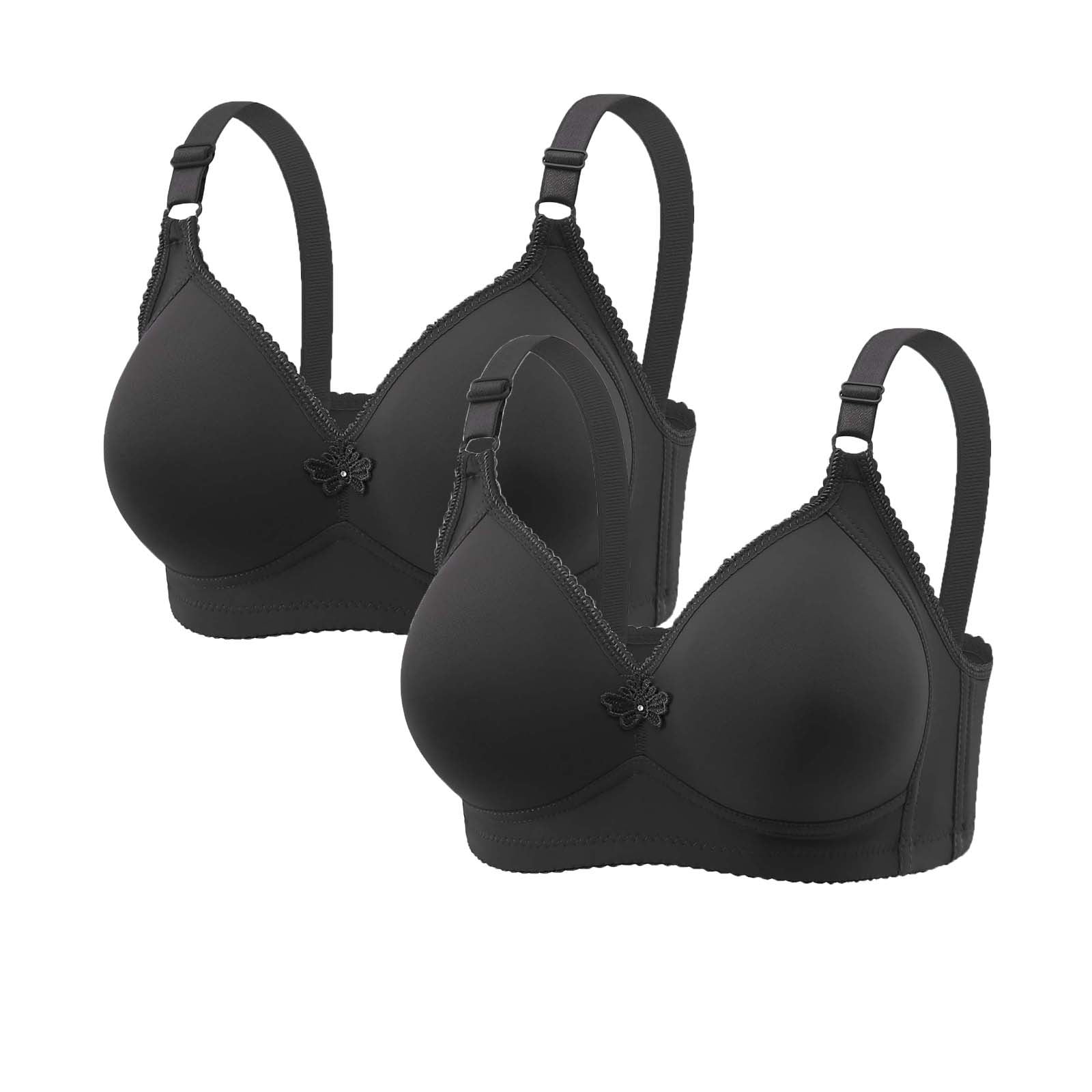 EOYWHK 34C Bras for Women No Underwire Wireless Full Coverage Push Up V ...