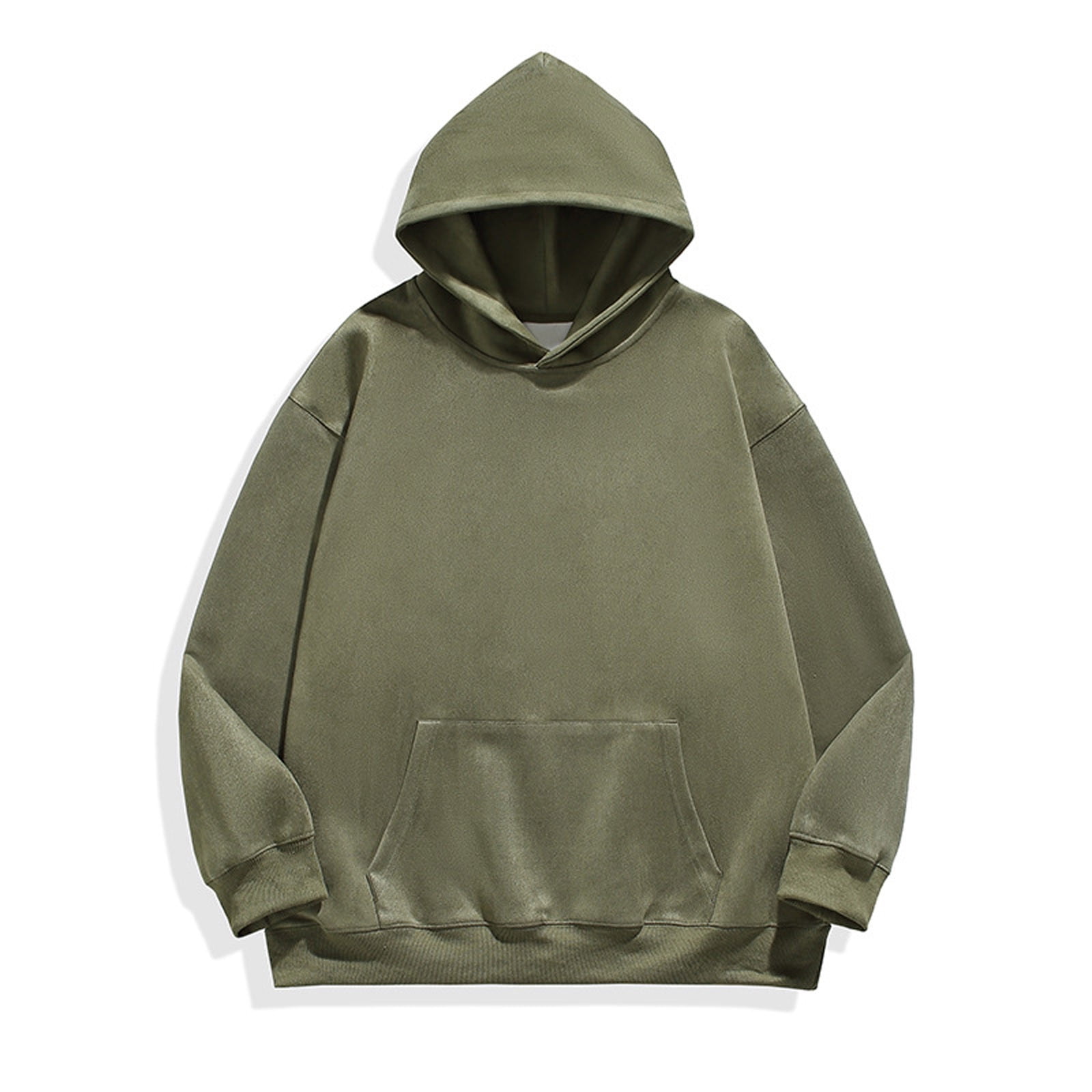 EOYWHK Camisole Tops for Men Casual Hooded Round Neck Long Sleeve ...