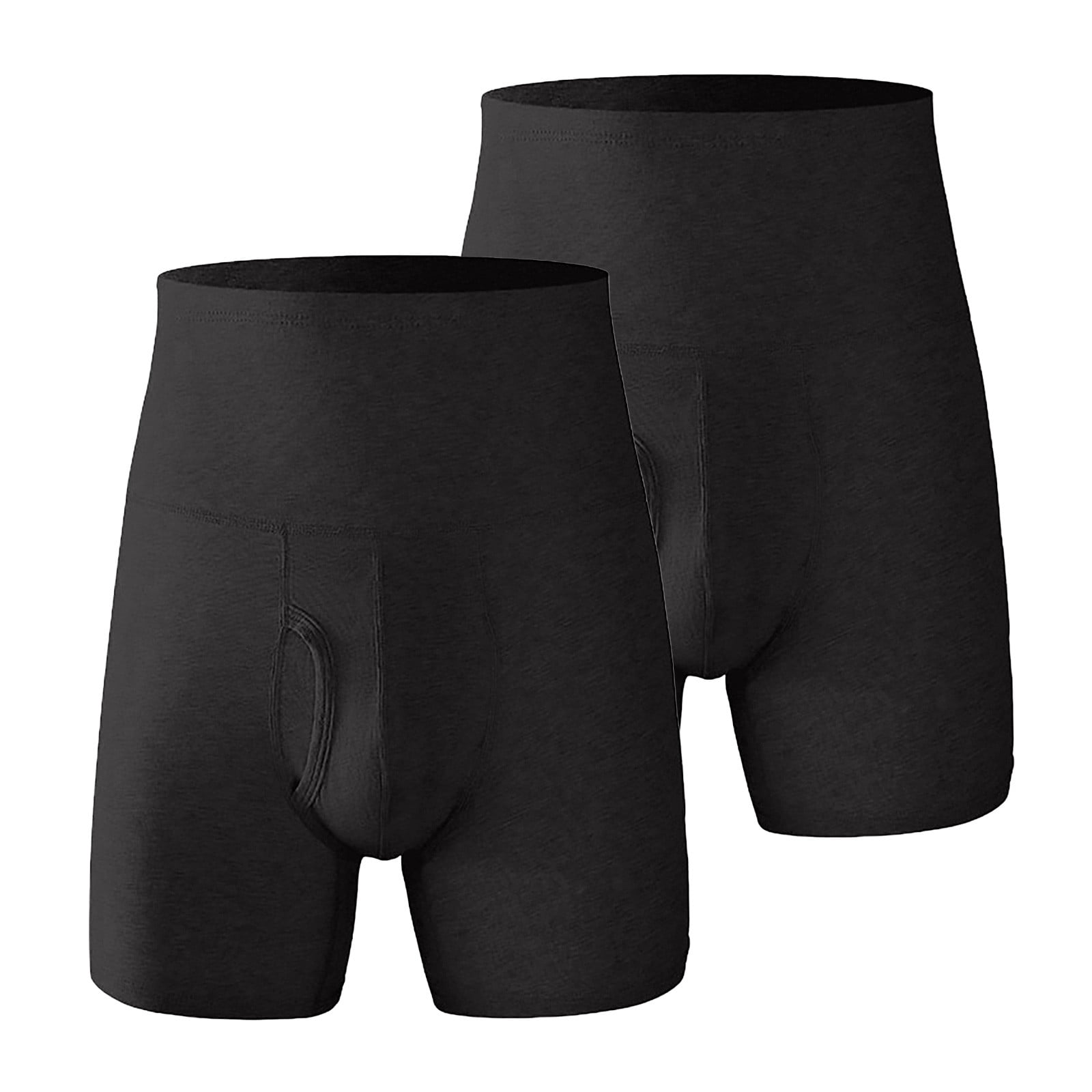 EOYWHK Mens Thermal Boxer Briefs Big and Tall High Waist Oversized ...