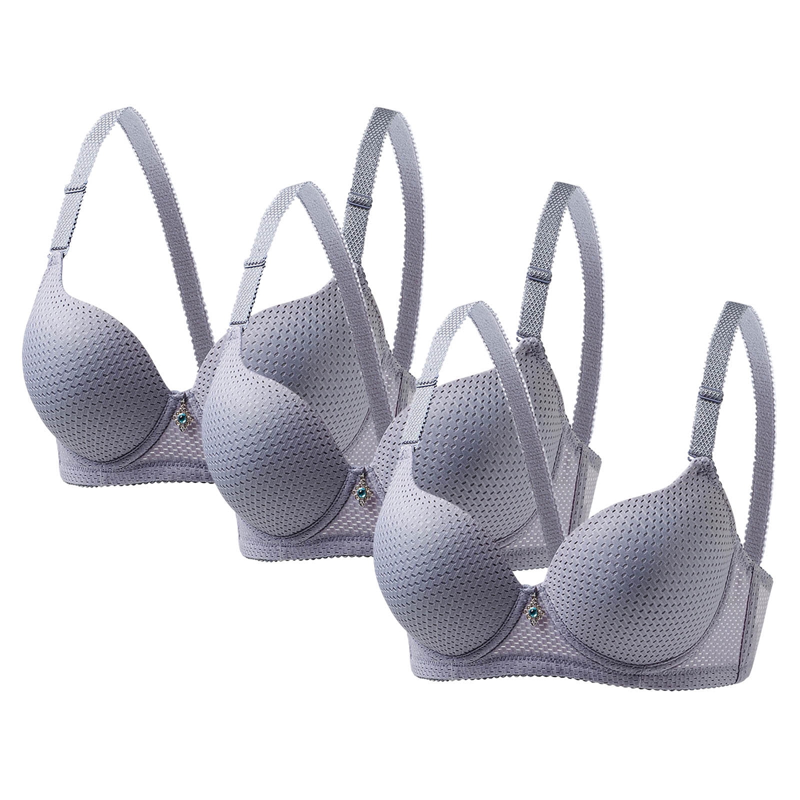 EOYWHK Plus Size Balconette Bras for Women Lightly Lined Supportive ...