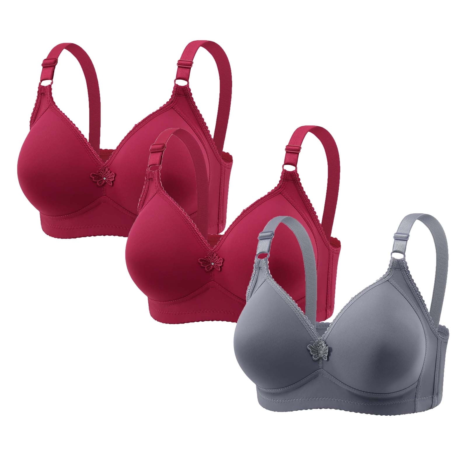 EOYWHK Wireless Bras for Big Bust Women Push Up No Underwire High ...