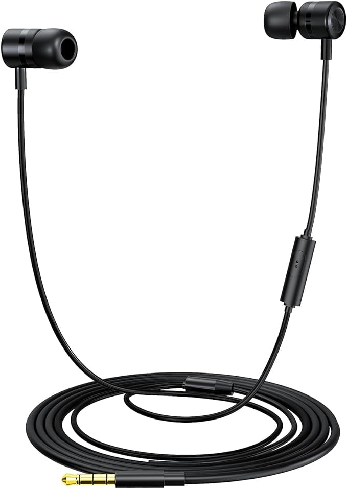 EP-06 Metallic Wired Earbuds in-Ear Earphones,Build-in Microphone Noise ...