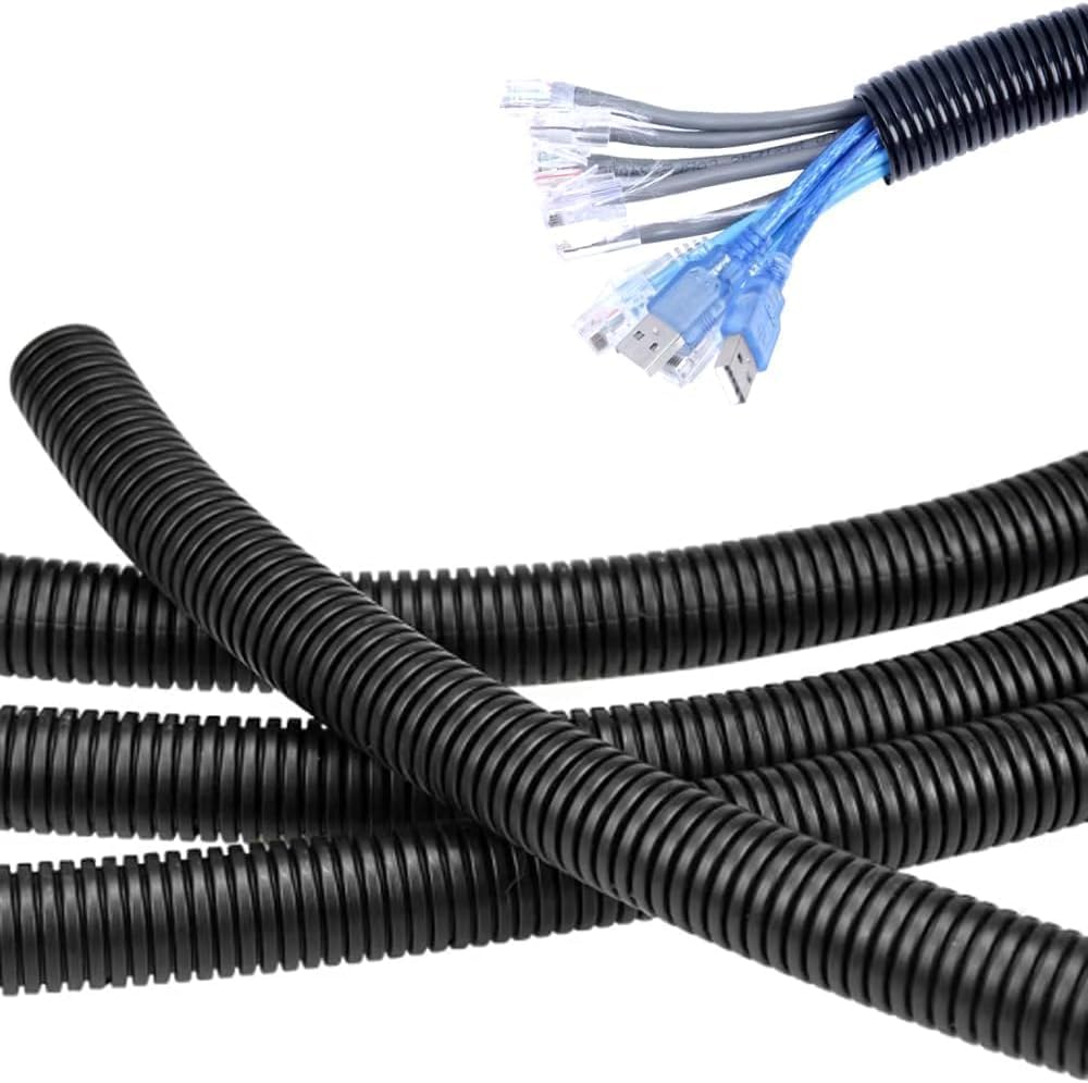 EP 10 FT 1/2 inch Split Wire Loom Tubing Wire Conduit,Flexible Wire ...