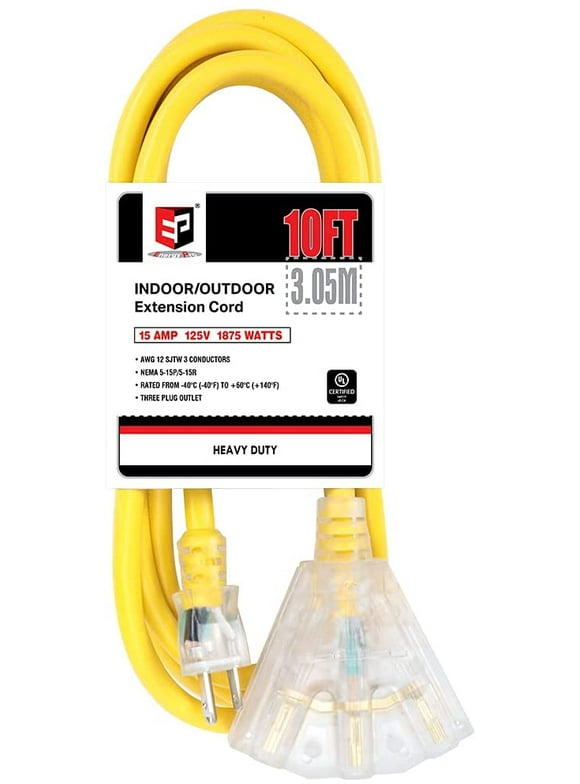 3 Prong Extension Cords in Extension Cords by Prongs - Walmart.com