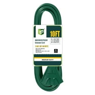 GoGreen Power (GG-15008GN) 16/3 8' 3-Outlet Heavy Duty Extension Cord ...