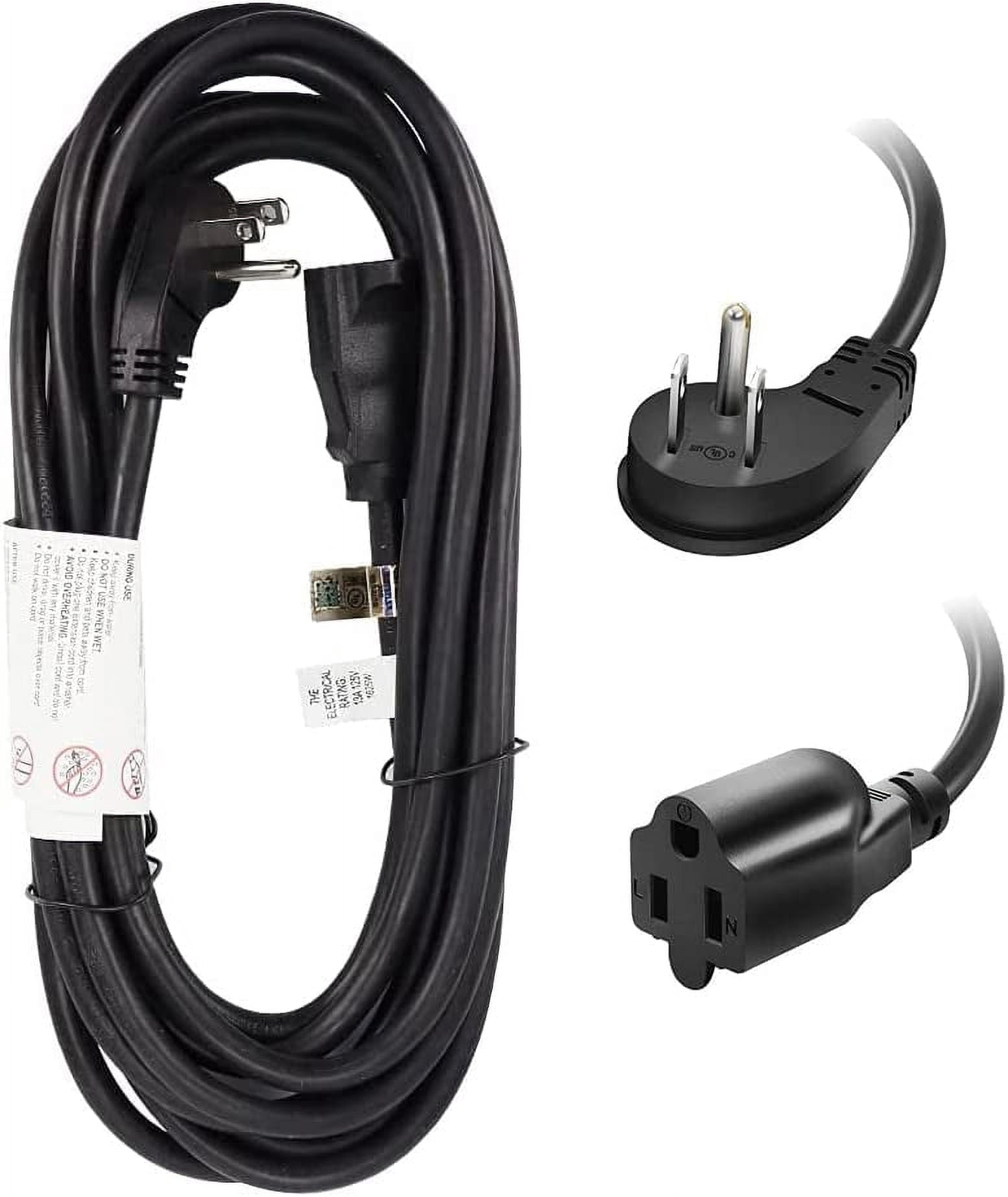 EP 16 AWG Indoor Extension Cord 25 FT, 3 Prong Plat Plug Extension ...