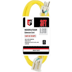 3 ft Extension Cords in Extension Cords by Length - Walmart.com