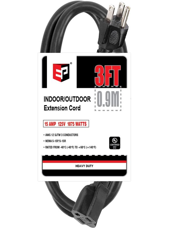 3 ft Extension Cords in Extension Cords by Length - Walmart.com