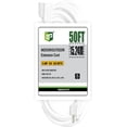 EP 50 Ft 16/3 SJTW White Outdoor/Indoor Extension Cord, Durable ...