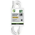 EP 6 Ft 16/3 SJTW White Outdoor/Indoor Extension Cord, Durable ...