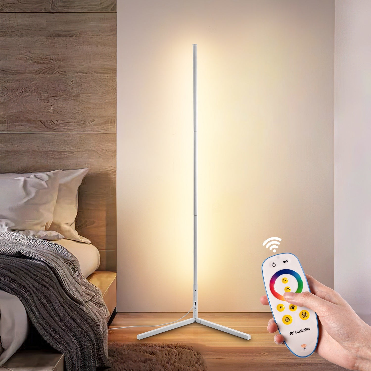 EP Light Modern LED Floor Lamps with Remote for Living Room, Dimmable ...