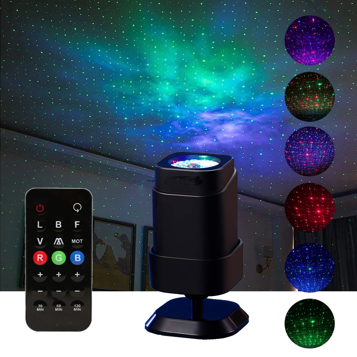 EP Light Star Projector,LED Galaxy Moon Projector Night Light Aurora ...