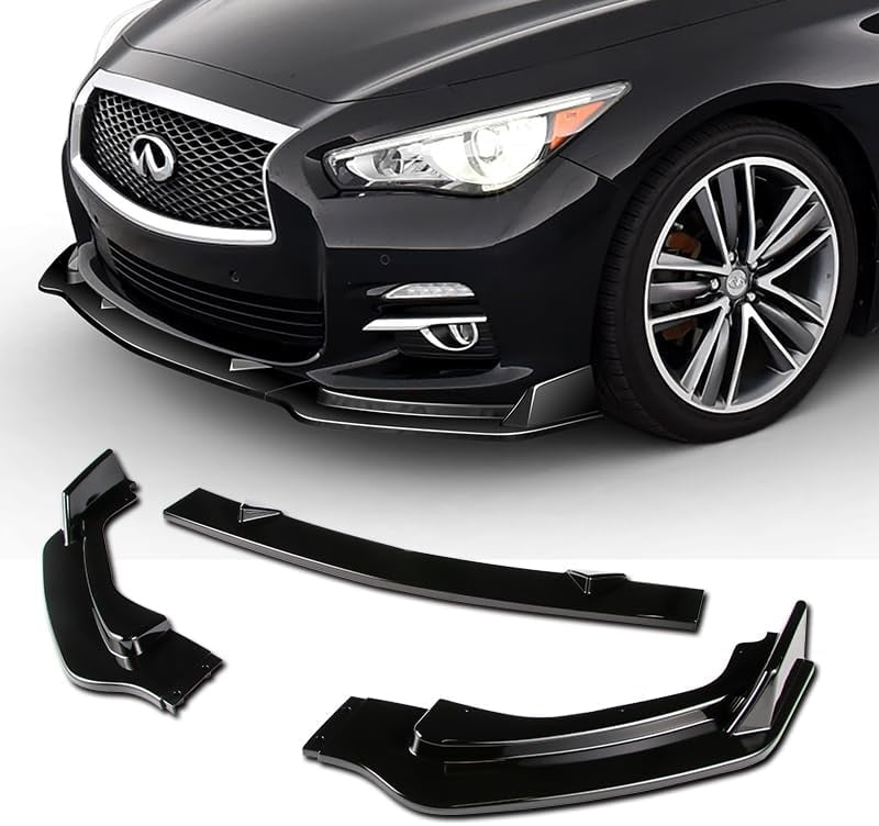 EPARTS 3 Pieces Front Bumper Lip Spoiler Side Body Kit Trim Protection ...