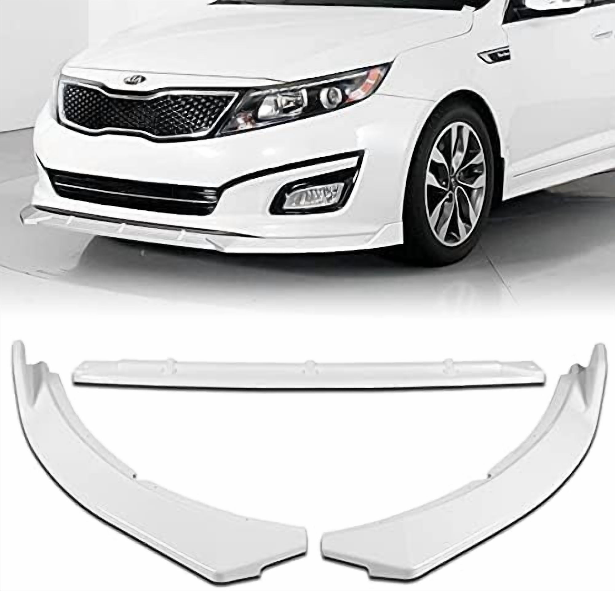 EPARTS 3 Pieces Style Front Bumper Lip Spoiler Splitter Chin Side Body ...