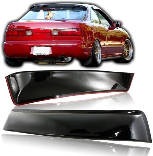 EPARTS Black Tinted ABS Plastic Rear Roof Window Visor Spoiler Wing Fit ...