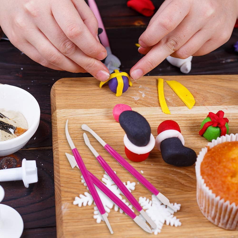 EPARTYPackage of 8 with 16 Shape Sculpting Tools Set Fondant Tools Kit ...