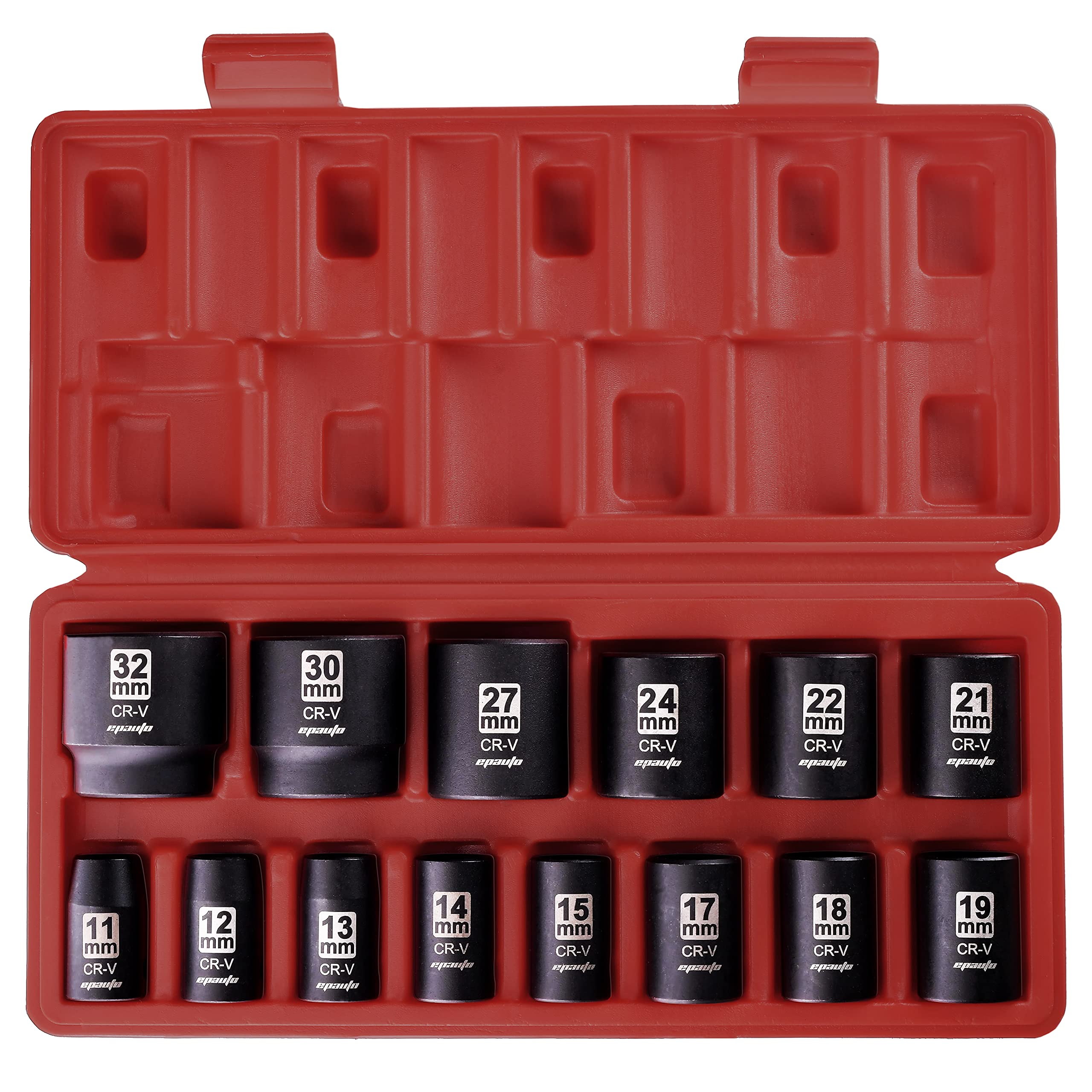 BENTISM Impact Socket Set 1/2" 26PCS Impact Sockets, Deep Socket ...