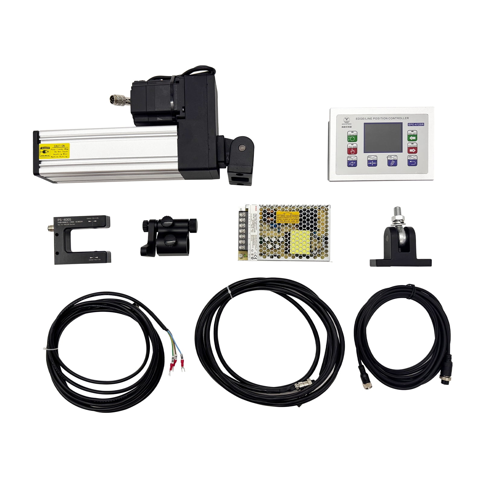 EPC-A12 Servo Edge Position Control System 150mm Stroke Ultrasonic ...