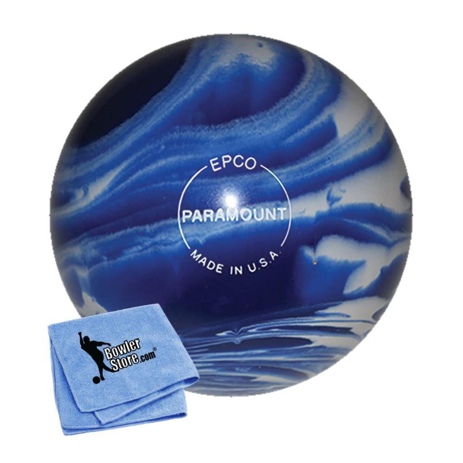 EPCO Candlepin Bowling Ball- Marbleized - Blue White (4 1/2 inch- 2lbs ...