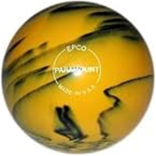 EPCO Candlepin Bowling Ball- Marbleized Glow - Yellow & Black (4 1/2 ...