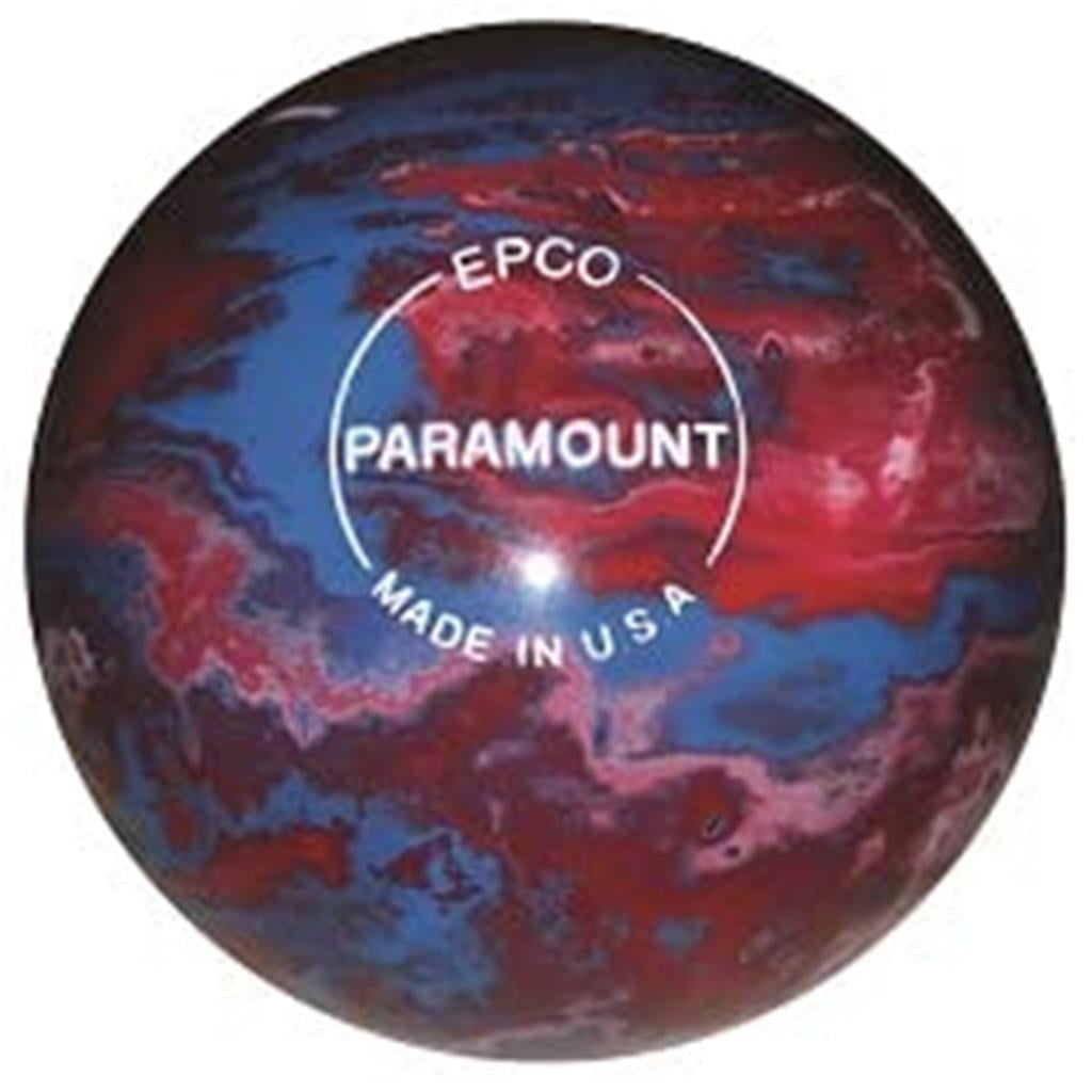 EPCO Candlepin Bowling Ball- Marbleized - Royal, Red & White (4 1/2 ...