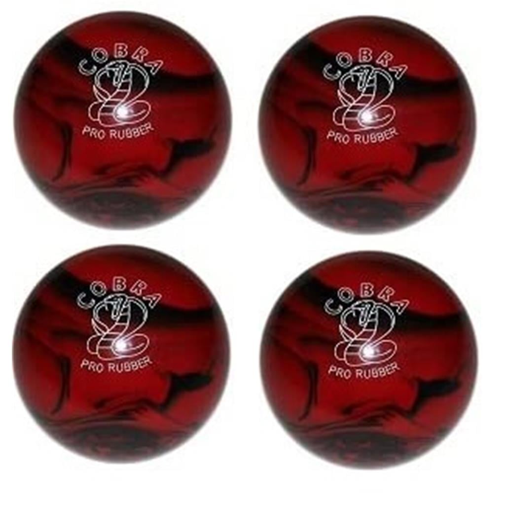 EPCO Candlepin Bowling Balls - Cobra Pro Rubber - Red & Black (4 1/2 ...