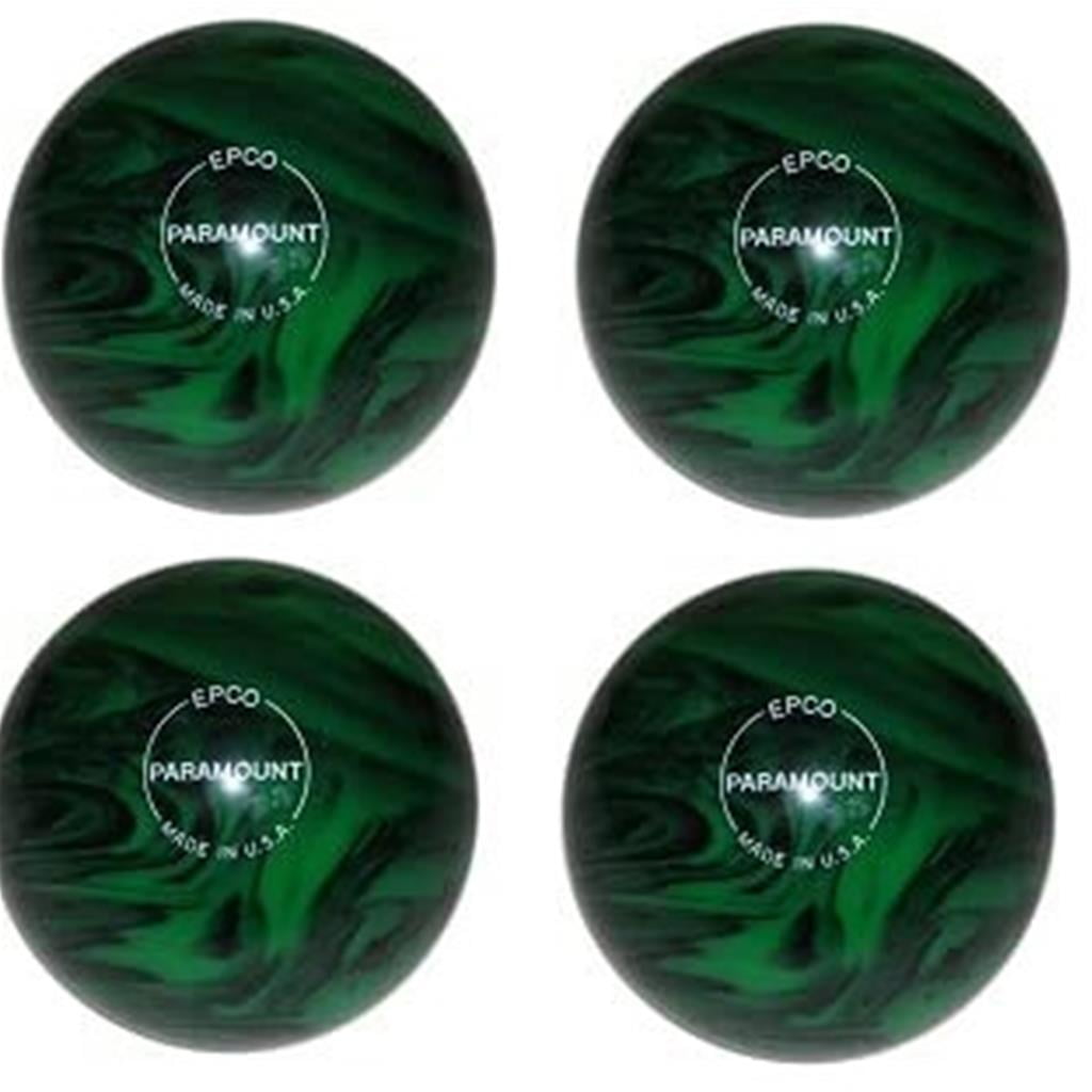 EPCO Candlepin Bowling Balls - Marbleized Glow -Green & Black (4 1/2 ...