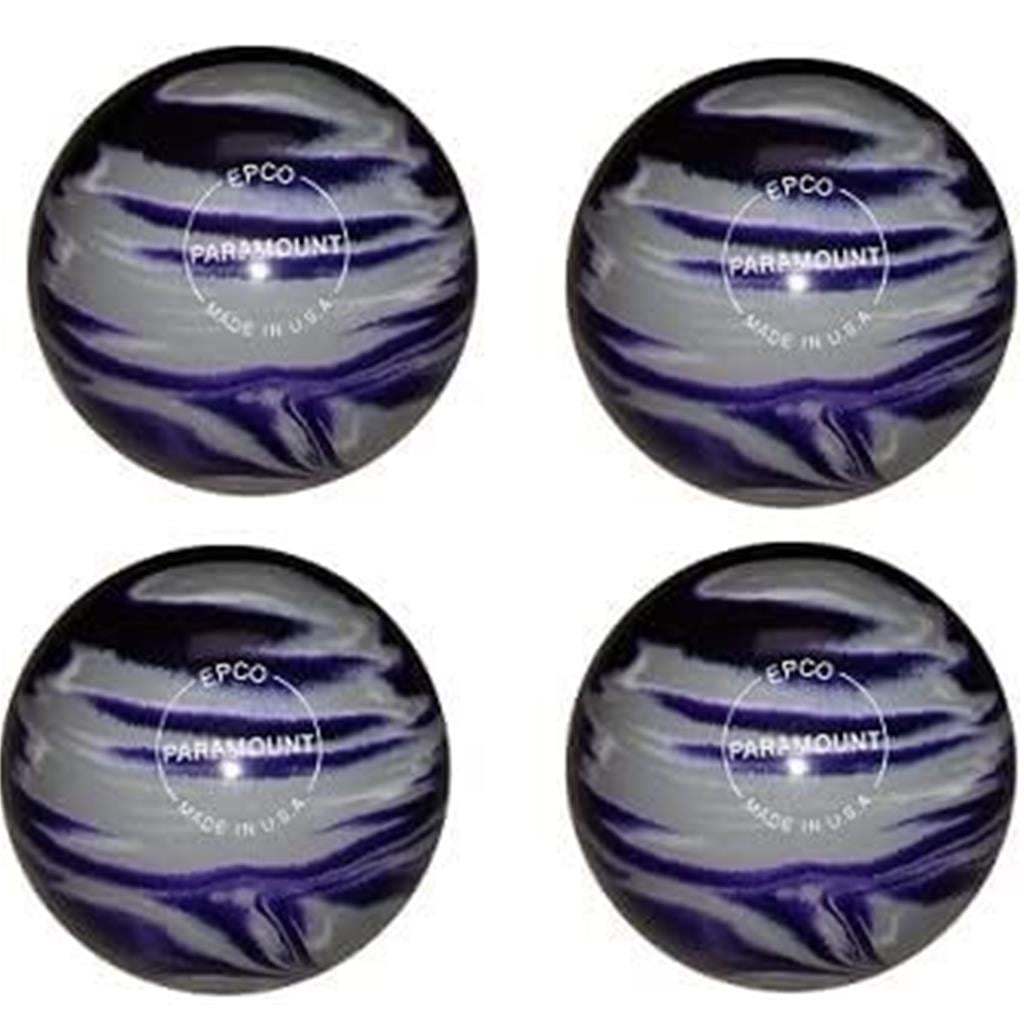 EPCO Candlepin Bowling Balls - Marbleized - Purple, Grey & White (4 1/2 ...