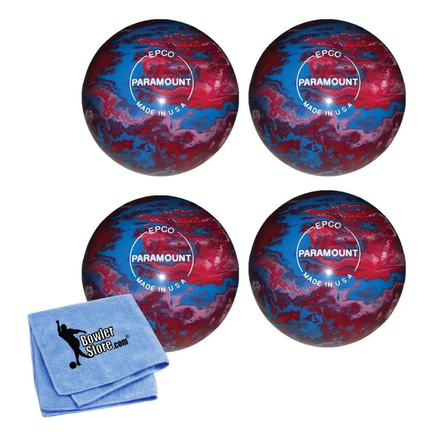 EPCO Candlepin Bowling Balls - Marbleized - Royal, Red White (4 1/2 ...