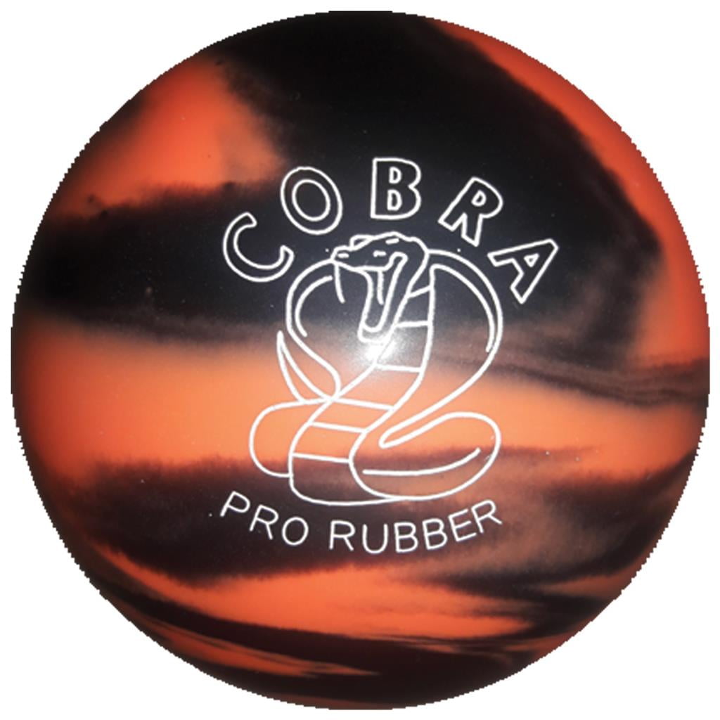 EPCO Duckpin Bowling Ball - Cobra Pro Rubber - Orange & Black (4 7/8 ...