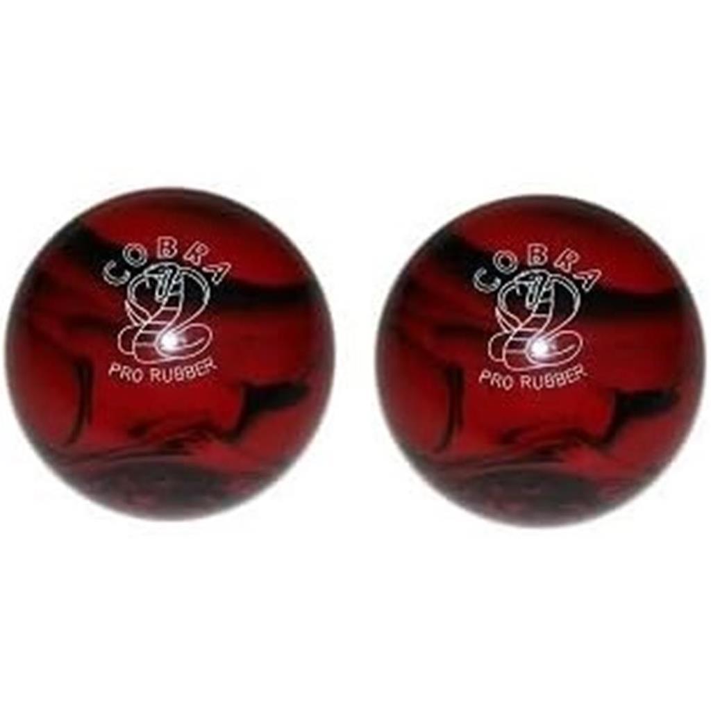 EPCO Duckpin Bowling Ball - Cobra Pro Rubber - Red & Black (4 7/8 inch ...