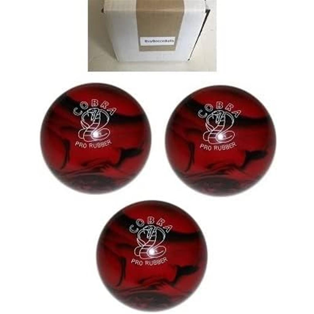 EPCO Duckpin Bowling Ball - Cobra Pro Rubber - Red & Black (5 inch ...