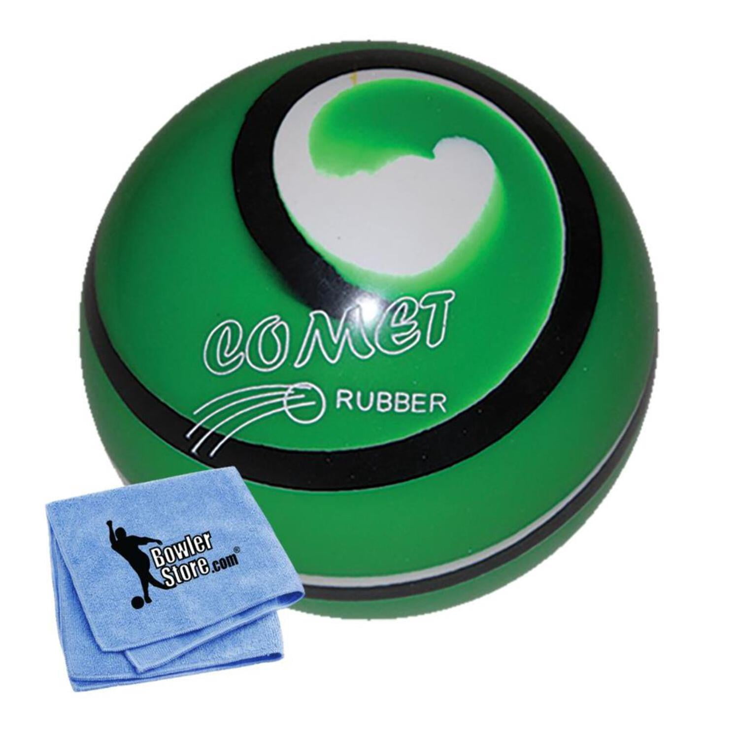 EPCO Duckpin Bowling Ball - Comet Rubber - Green with Black White (5 ...
