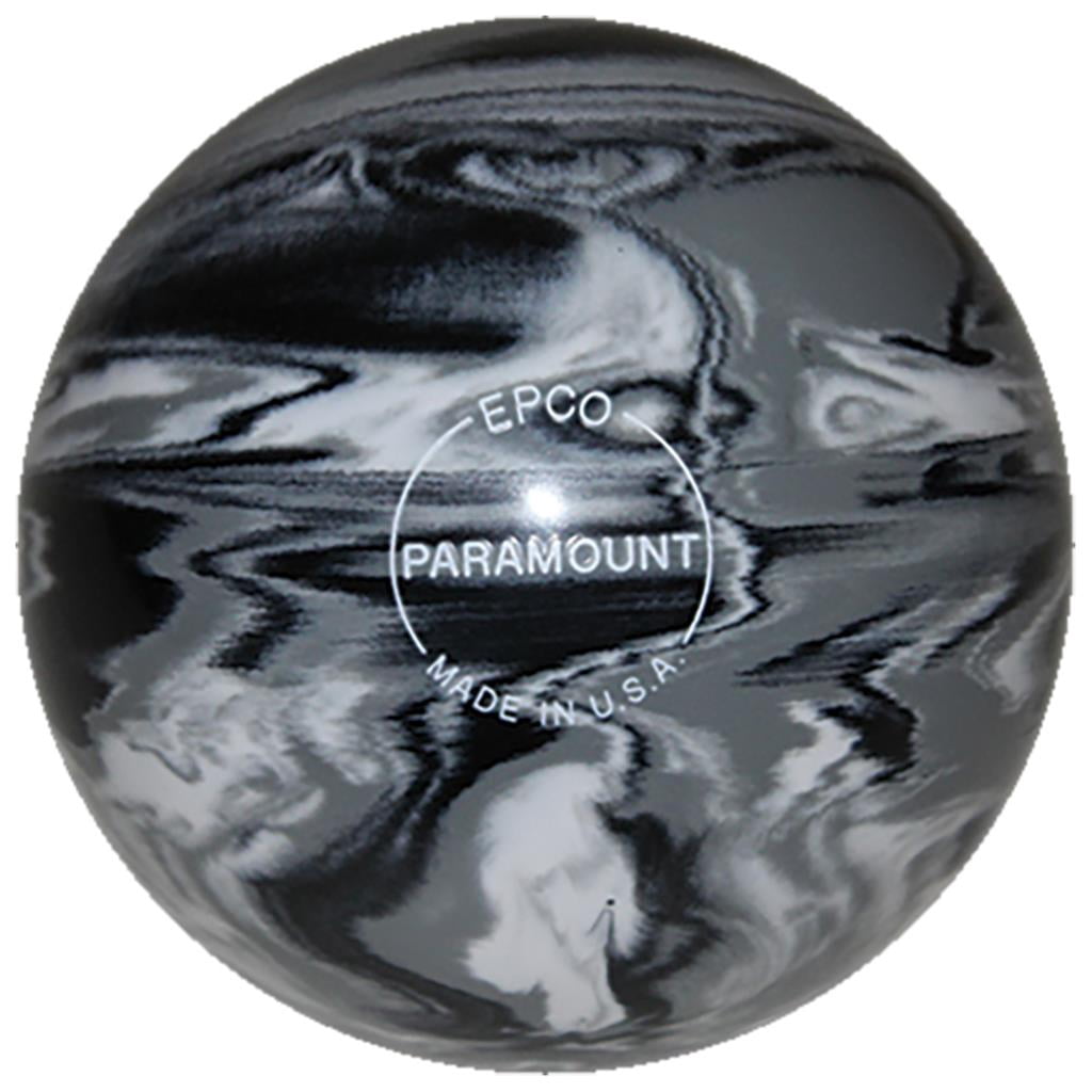 EPCO Duckpin Bowling Ball- Marbleized - Black, White & Grey (5 inch ...