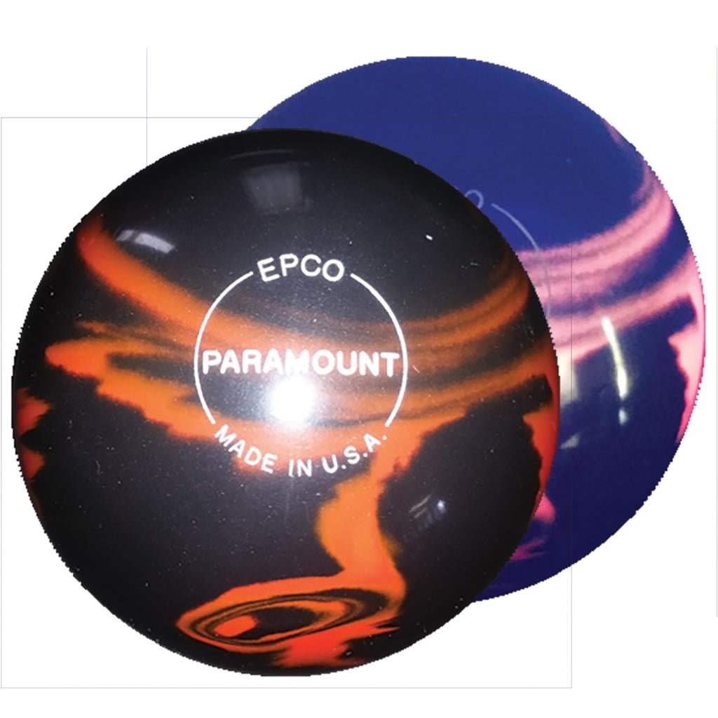 EPCO Duckpin Bowling Ball- Marbleized Glow - Red & Black (4 7/8 inch ...