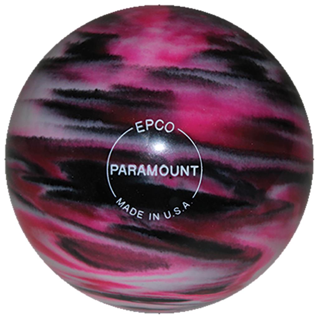 EPCO Duckpin Bowling Ball- Marbleized - Magenta, Black & White (5 inch ...